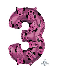 Forma Numero 1 Rosa: Minnie 65cm - LIRAGRAM